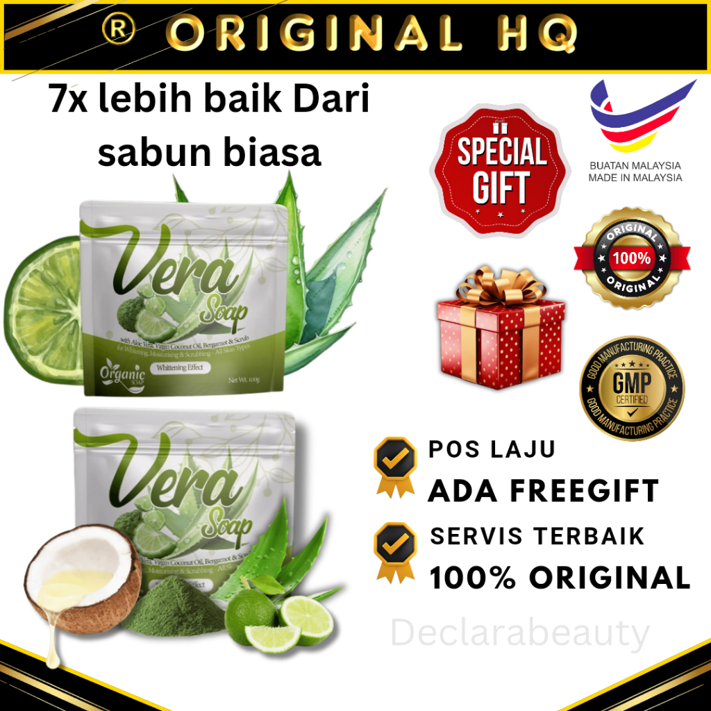 [🔥ORIGINAL HQ]SABUN VERA SOAP SABUN ALOE VERA GATAL KUDIS KESAN PARUT ...