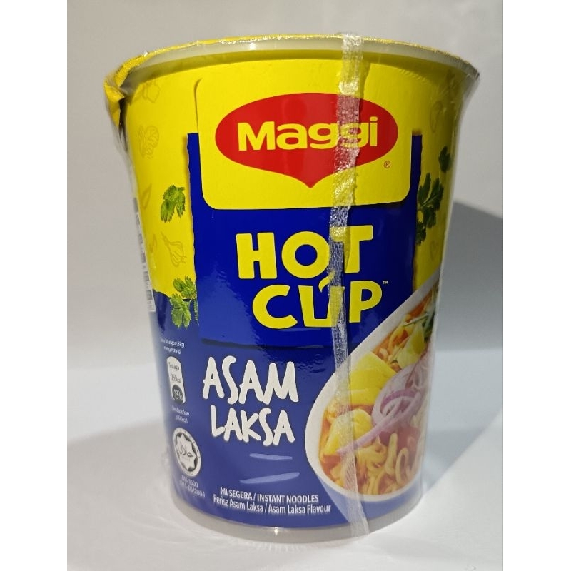 Maggi Hot Cup Asam Laksa 60g Mee Cawan 3-minutes Instant Noodles in a ...