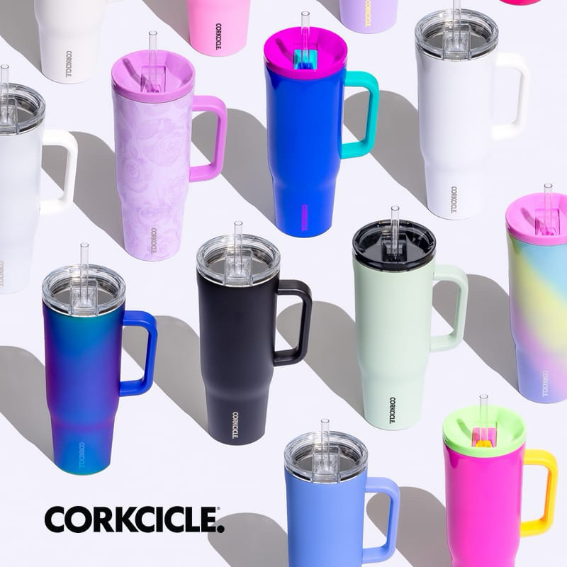 Corkcicle 40oz Cruiser Collection Insulated Tumbler With Handle ...