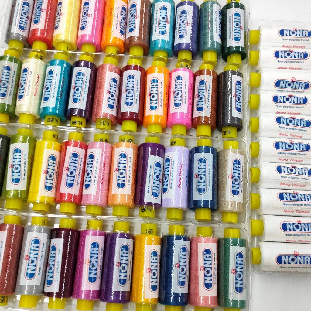 BENANG JAHIT NONA/SEWING THREAD MIXED 10PCS | Shopee Malaysia