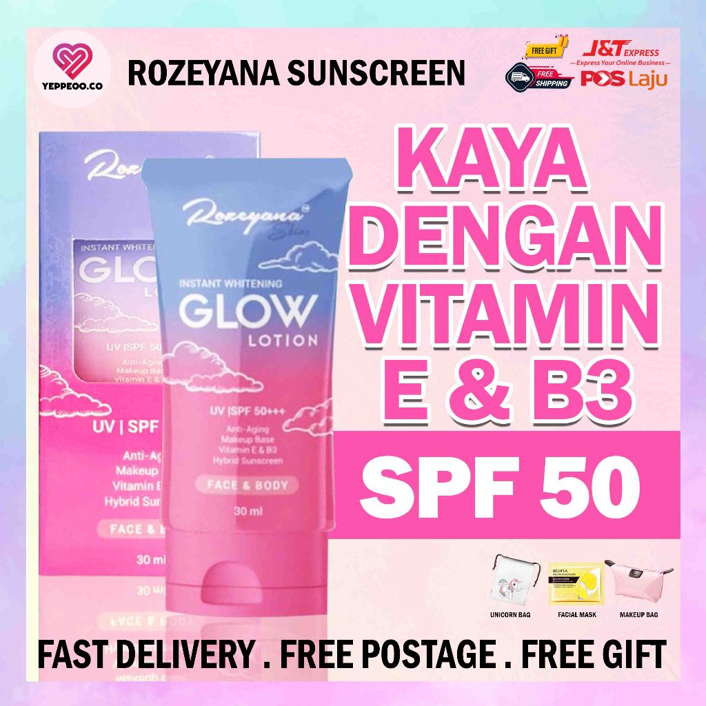 Rozeyana Glow Lotion / Rozyana Instant Whitening Face Body Brightening ...