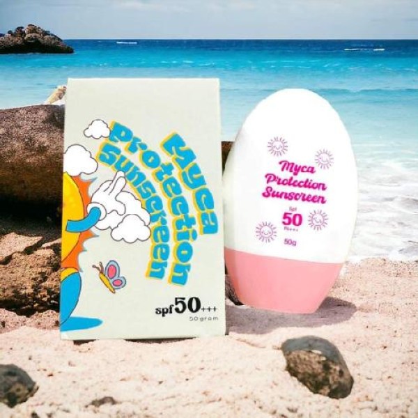 MYCA Sunscreen 50gm Sun Protect 50spf Moisture Hydrating New 2024 ...