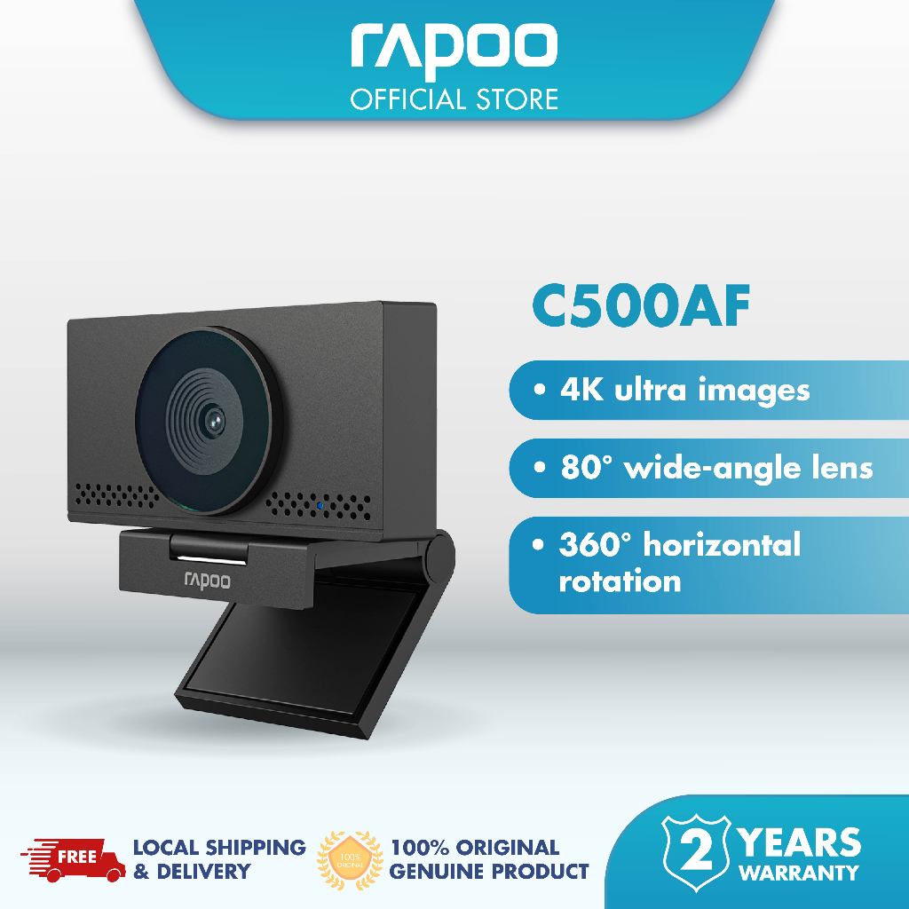 Rapoo C500AF AF 4K 2160P Webcam | Shopee Malaysia