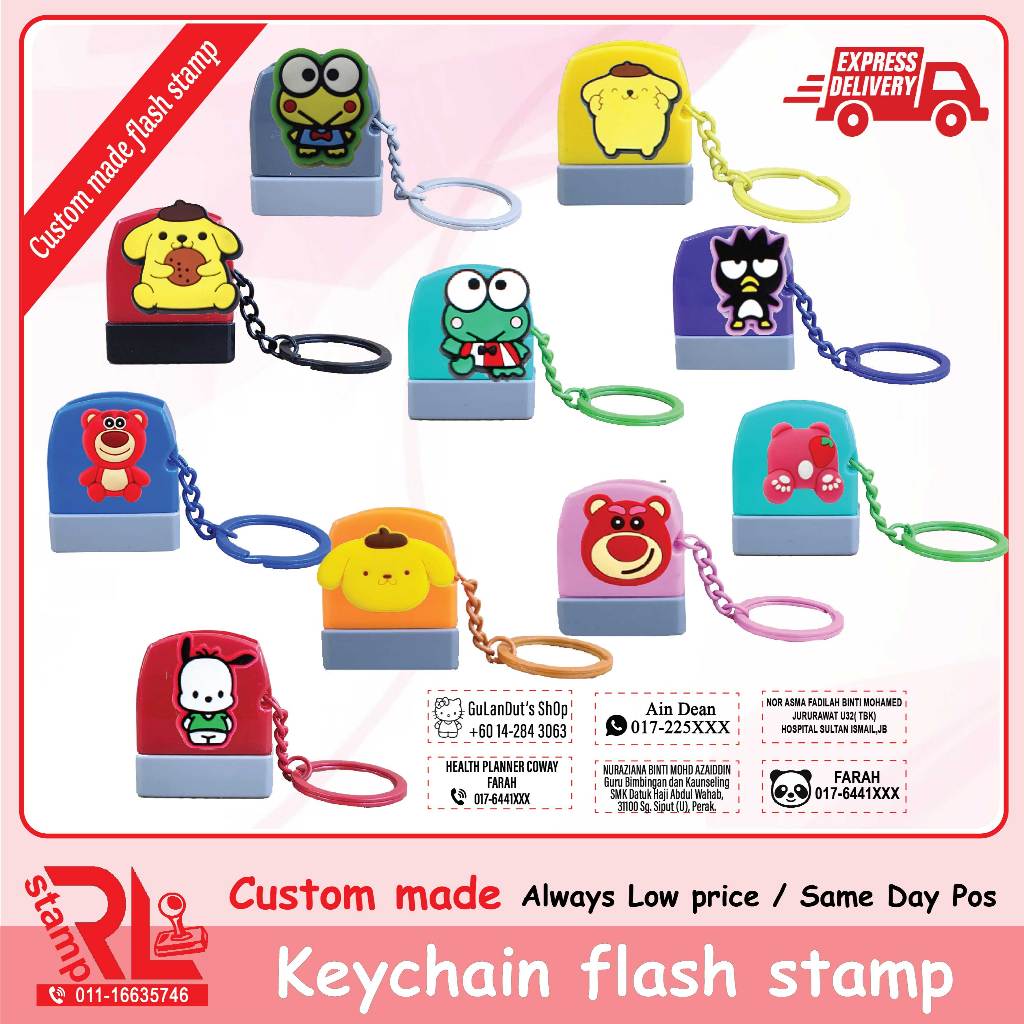 1207N READY STOACK cop guru / cop nama stamp / stamp cop /cop jururawa /cop baju/teacher chop ...