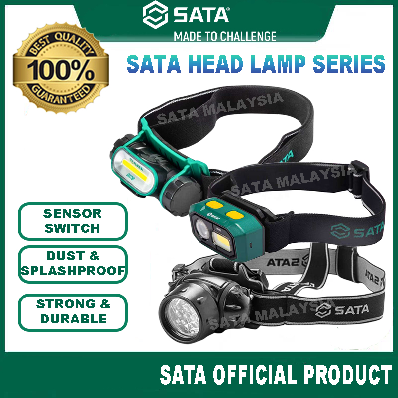 SATA Headlamp Series Li-ion Battery Headlight Work Light Sata Tools ...