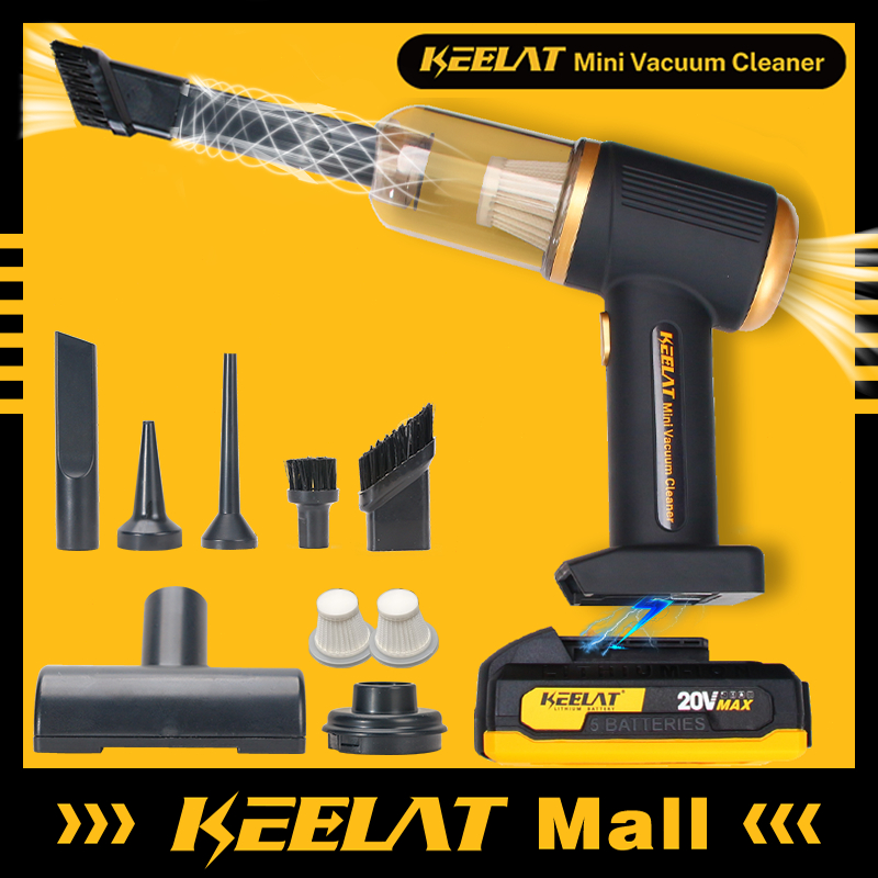 KEELAT Car Vacuum Cleaner wireless Vacuum Mini Cordless Vacuum Cleaner ...