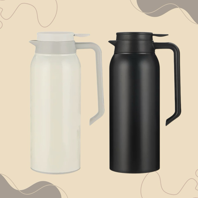 1.5L Vacuum Flask Hot Water Jar Kitchen Stainless Steel / 时尚不锈钢保温壶 ...