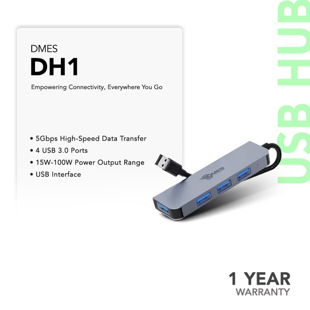Dmes DH1 USB Hub 4 in 1 USB To USB 3.0 Adapter Docking Station For Laptop | Shopee Malaysia
