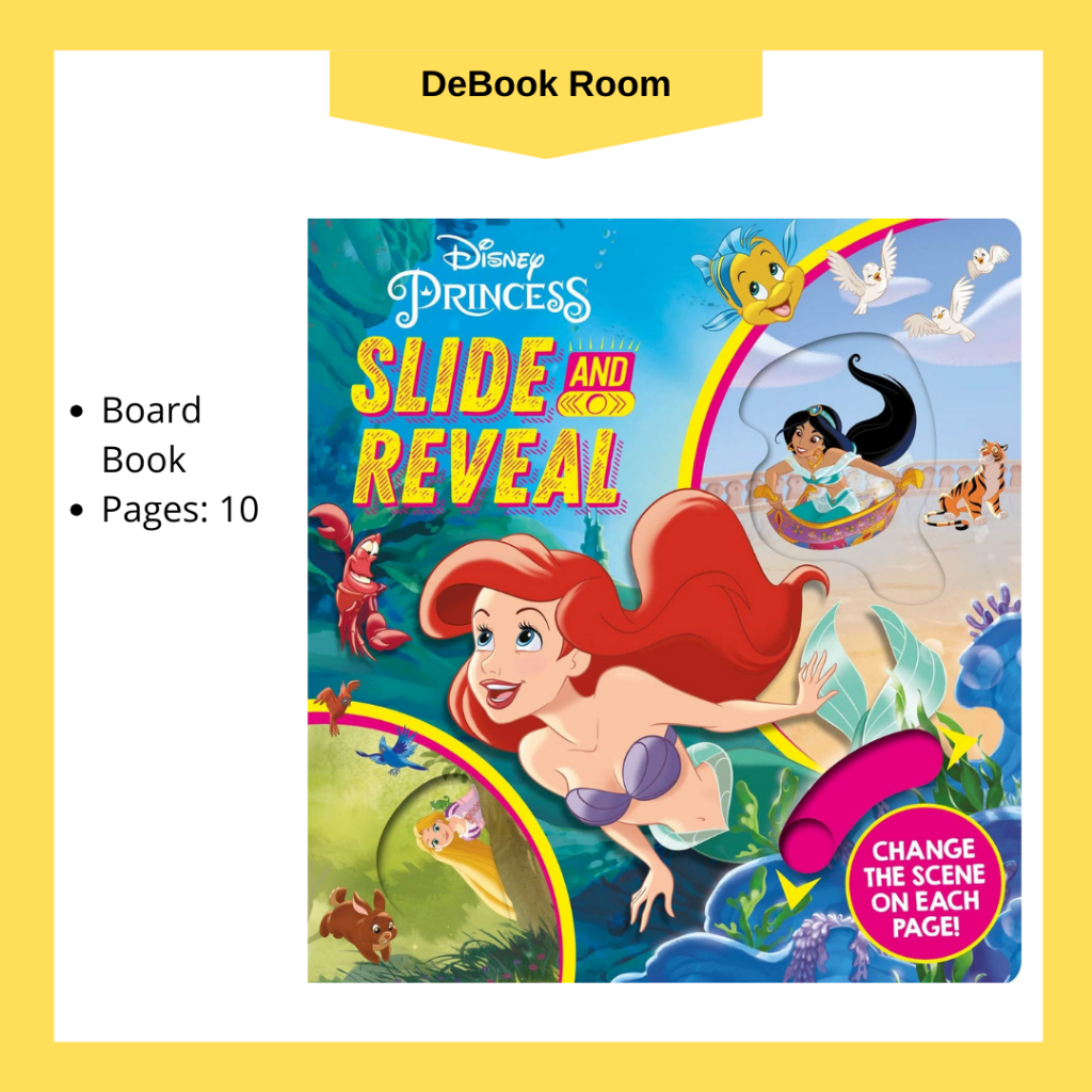 Disney Princess Slide and Reveal Children's Activity Board Book ...