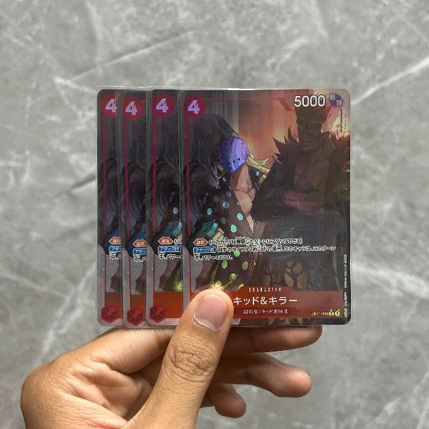 ONE PIECE TRADING CARD GAME - Kid & Killer (R)(ALTERNATE ART)(EB01-003)(MEMORIAL COLLECTION)(RED ...