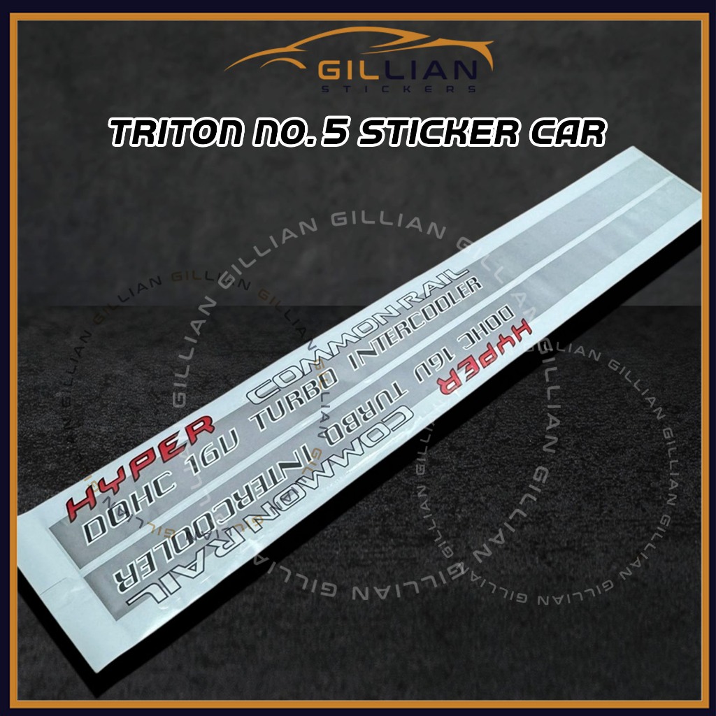 Design Sticker Body MITSUBISHI TRITON No.5 Car Side Body Sticker Lining ...
