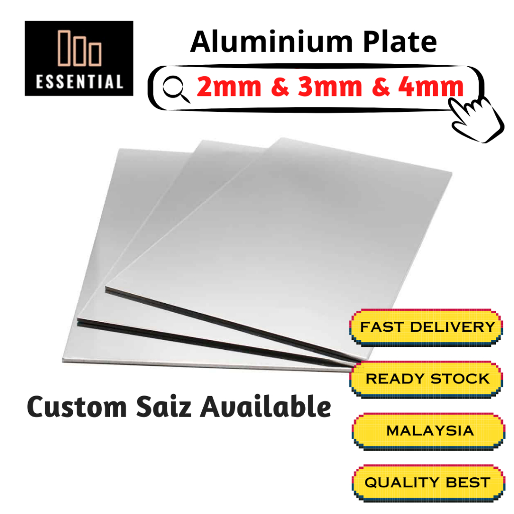 2mm 3mm 4mm Aluminium Plate Customize size & panjang Grade 6061 / 5083 ...