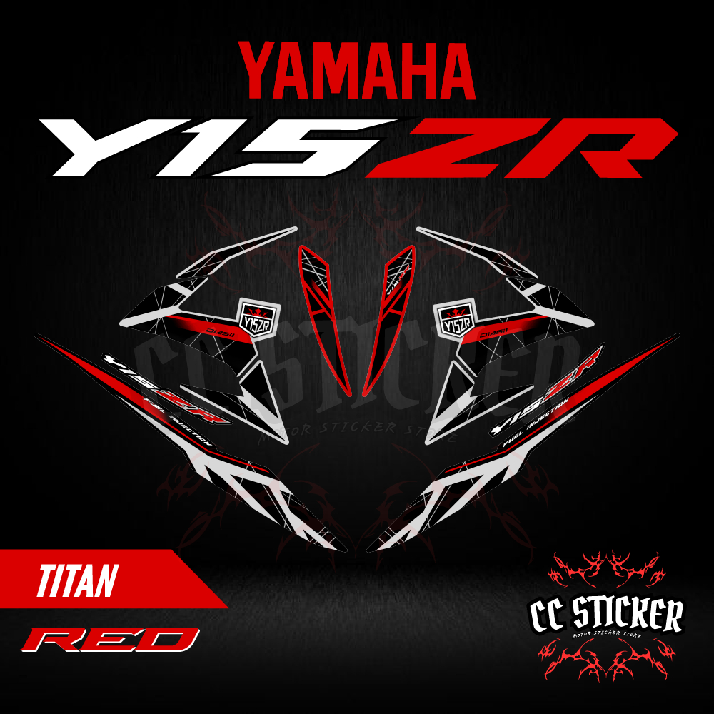 YAMAHA YSUKU / Y15ZR | STICKER STRIPE MOTOR TITAN EDITION CUSTOM STRIPE ...
