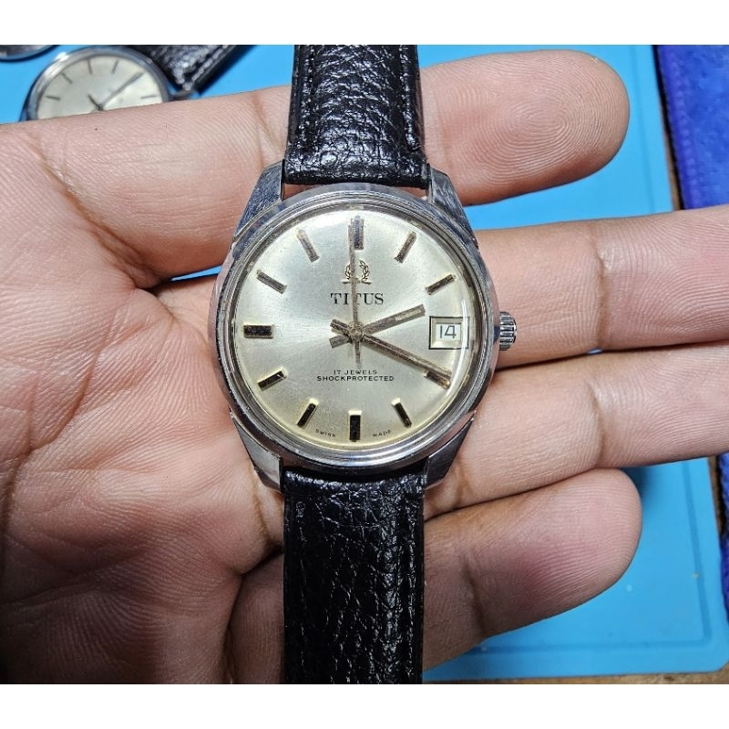 TITUS WATCH ORIGINAL MANUAL WINDING SWISS MADE | Shopee Malaysia