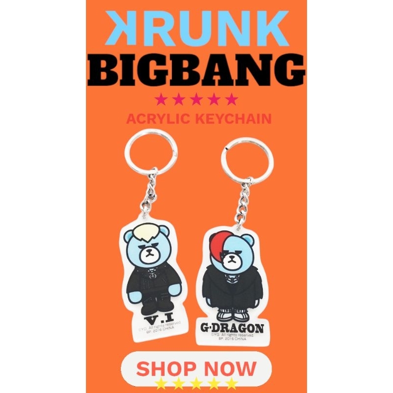 🧧NOV24 新品初登场‼️KPOP-BIGBANG X KRUNK ACRYLIC KEYCHAIN SET OF 2-( 💯 ...