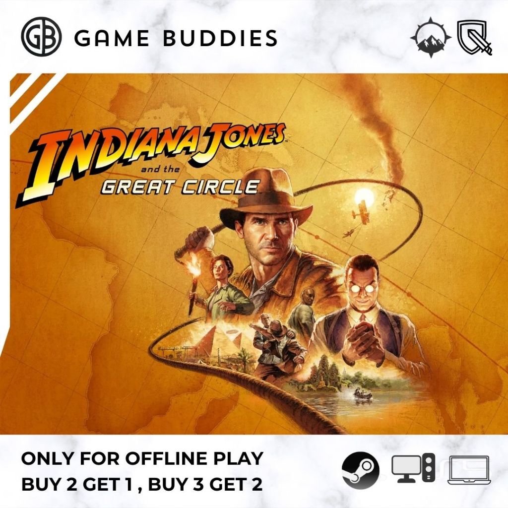 Indiana Jones And The Great Circle Premium Edition ( Offline ) Steam PC ...
