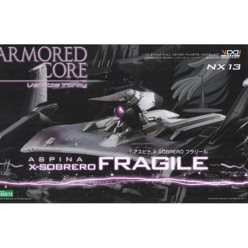 (Reissue) Kotobukiya 1/72 Aspina X-Sobrero Fragile Armored Core ...