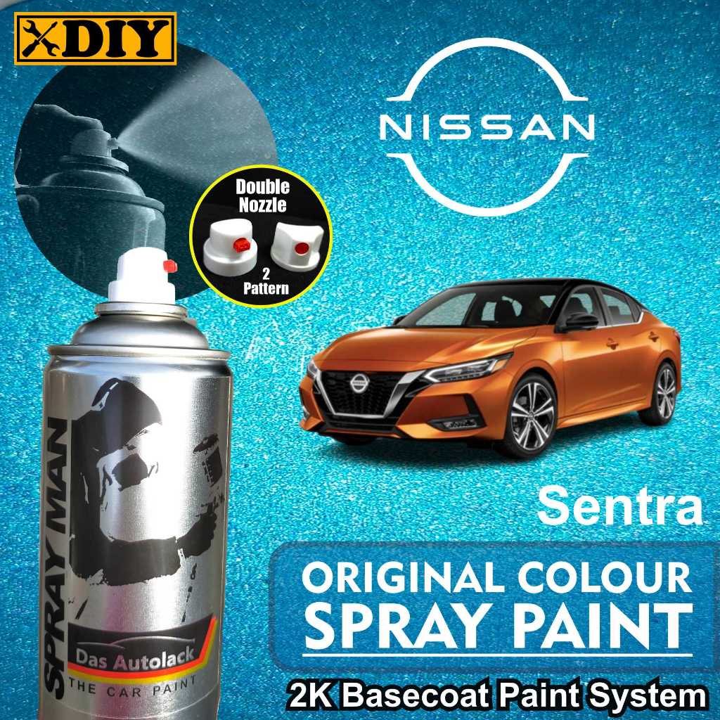 Nissan Sentra Spray Paint For Touch Up All Original Factory Colours 400ml (2 pattern nozzle ...