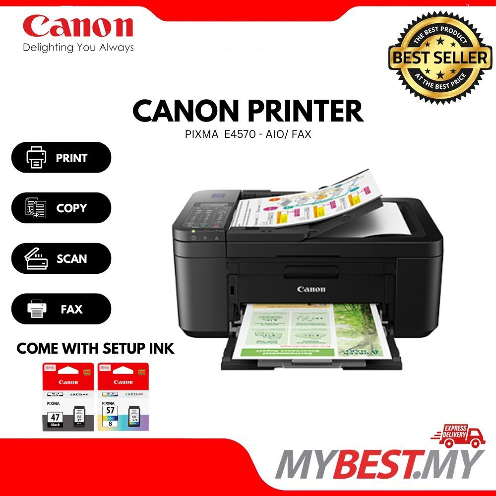CANON PRINTER PIXMA E4570 - AIO/ FAX | Shopee Malaysia