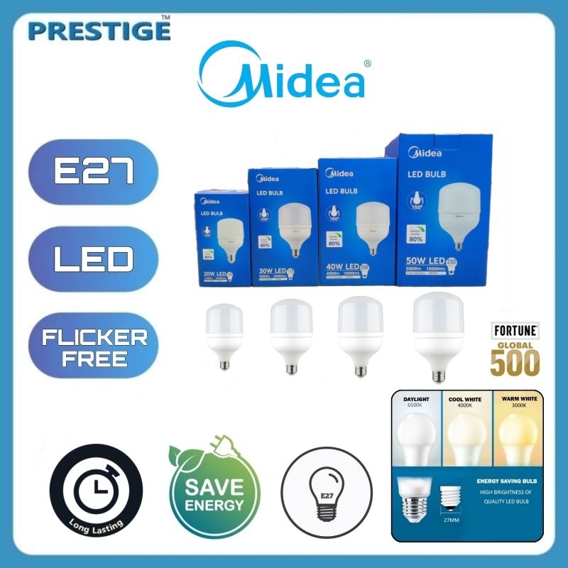 MIDEA LED E27 HIGH POWER LED 20W/30W/40W/50W LED BULB/HIGH QUALITY ...