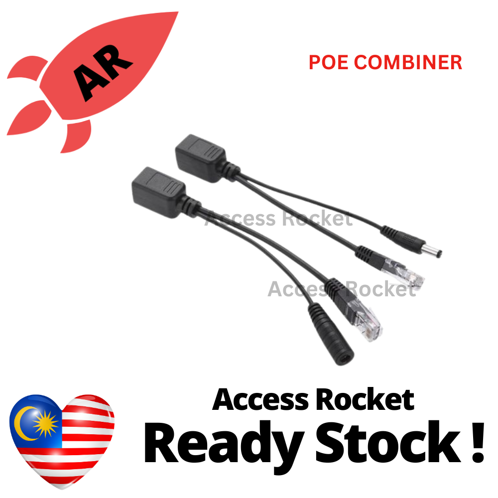 RJ45 Injector POE Splitter Adapter Cable Kit Passive Power Over ...