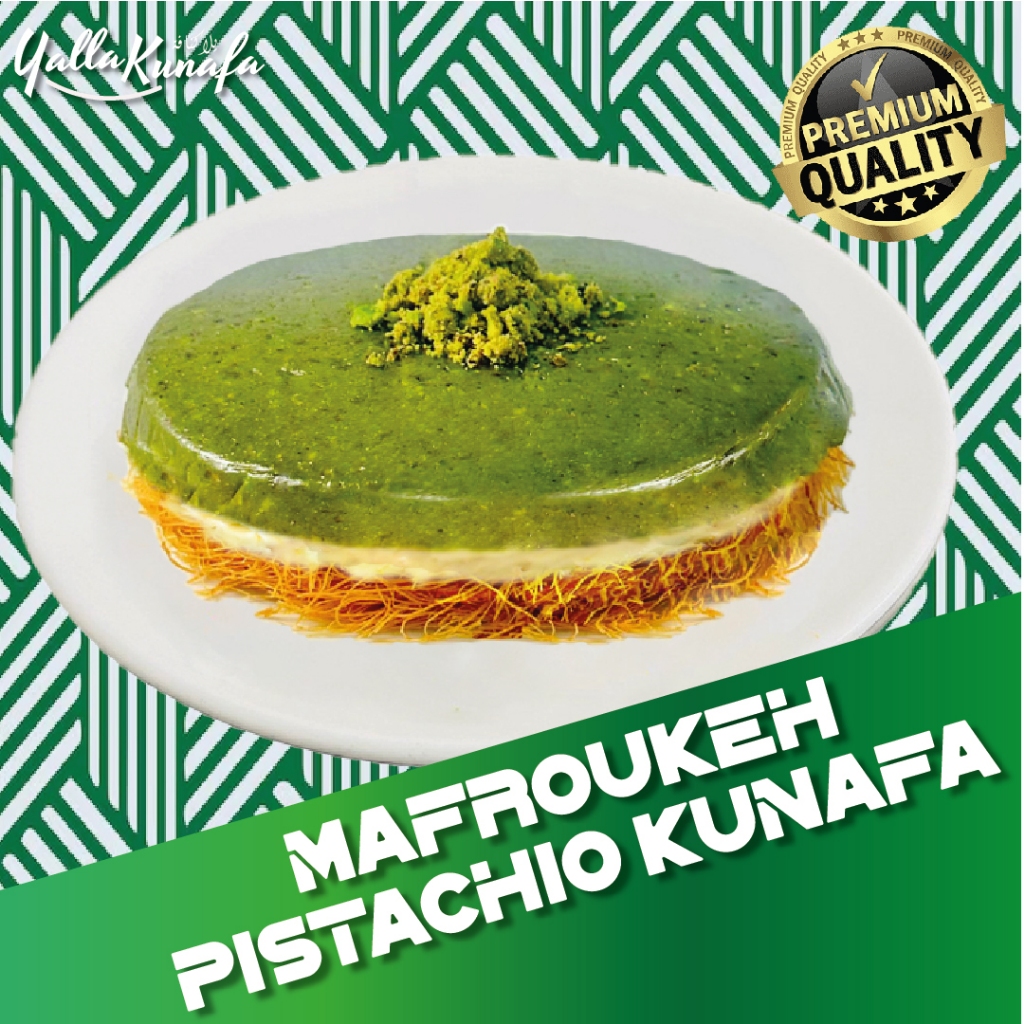 Mafroukeh Pistachio Kunafa Ready to Eat With Cream and Cheese | Shopee ...