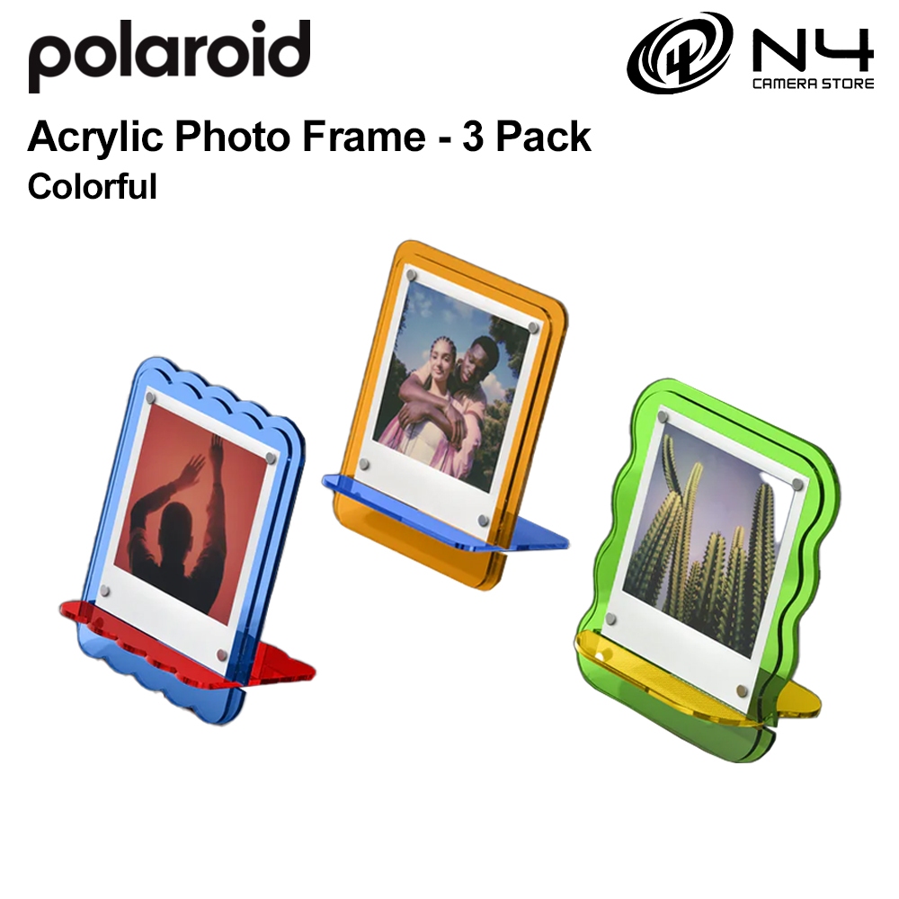 Polaroid Acrylic Photo Frame 3 Pack 006367 Colorful Frames | Shopee Malaysia