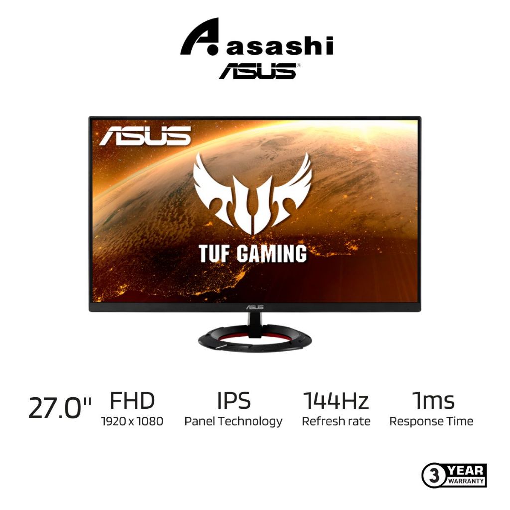 Asus TUF VG279Q1R IPS 144Hz 1ms MPRT FHD Gaming Monitor (=DP 1.2x1,Aux ...