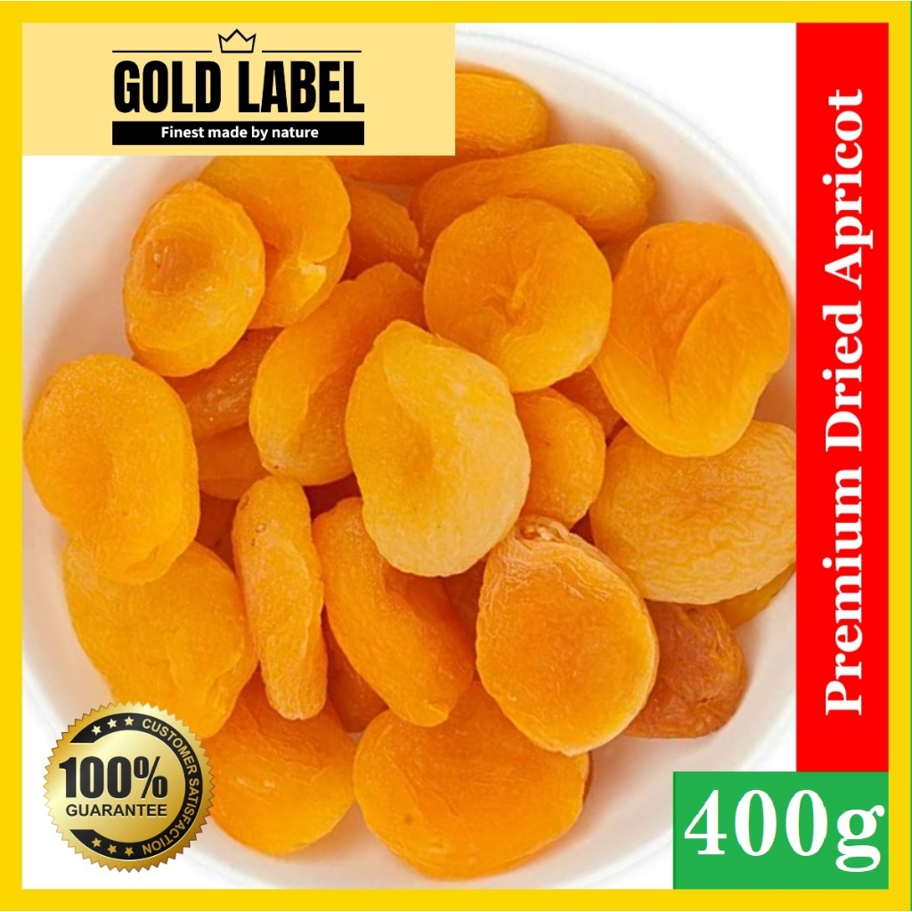 Gold Label Premium Turkish Dried Apricot / Buah Aprikot 400g | Shopee ...