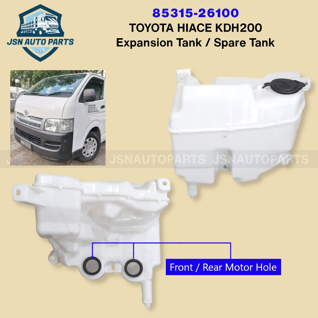 TOYOTA HIACE KDH200 Radiator Expansion Tank Spare Tank Spare Tangki Air ...