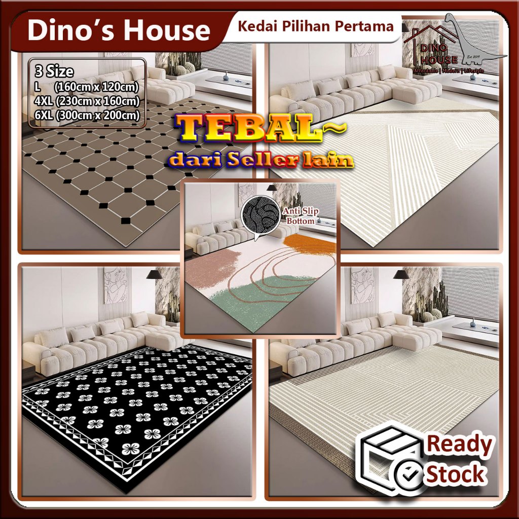 (A) 🇲🇾👍DESIGN MODEN (L/4XL/6XL) Nordic/Muji/Scandinavian style carpet ...