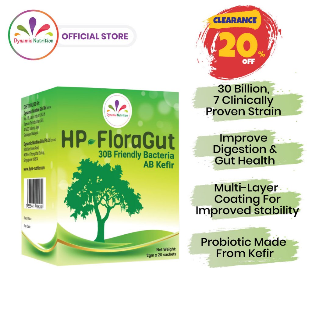 CLEARANCE [EXP DATE : APR 25] Dynamic Nutrition HP-FloraGut - 7strains ...