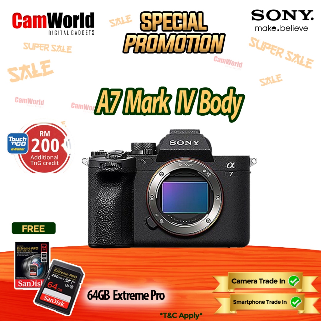 Sony A7 IV / A7 Mark IV / A7 MK4 / A7 MK IV Body Promo Deal | Shopee ...