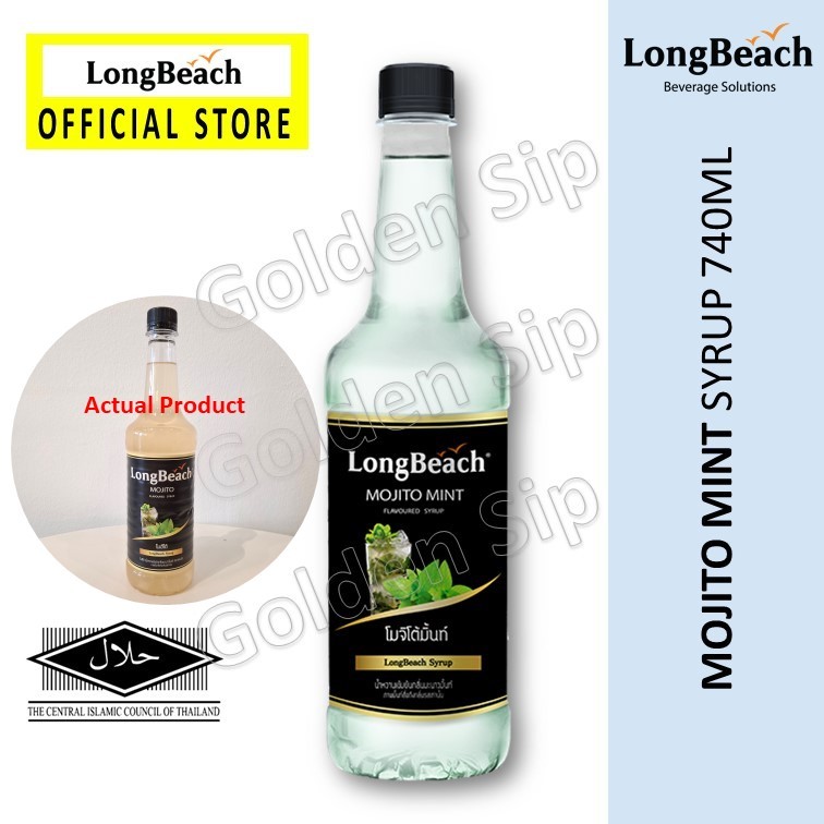 Long Beach Syrup Mojito Mint (White Mint) 740ml (READY STOCKS) | Shopee ...