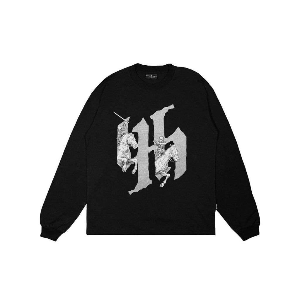 Husted Youth Horit Black Longsleeve | Shopee Malaysia