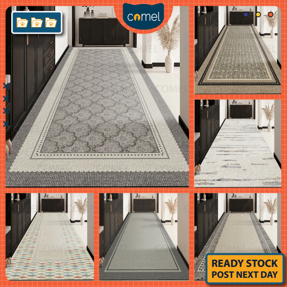 🐱COMEL🐱 Runner Carpet Karpet Runner Alas Kaki Laluan Simple Modern ...