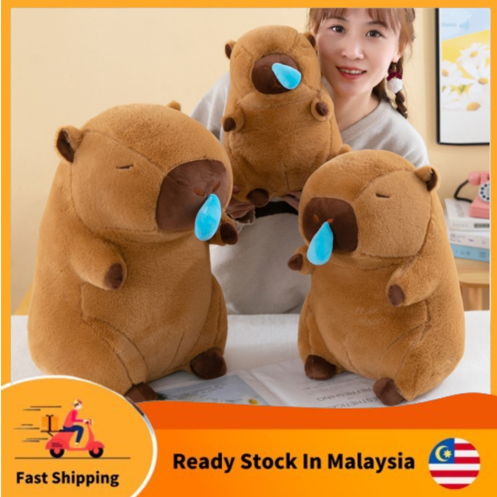 Cervo Running Nose Capybara Plushie Anak Patung Capibara Capybara Plush ...