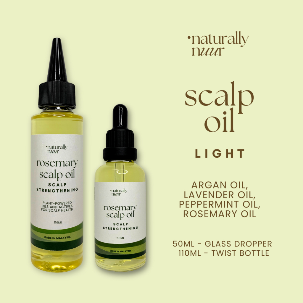 110ml Natural Argan Rosemary Scalp & Hair Oil for scalp oiling with ...