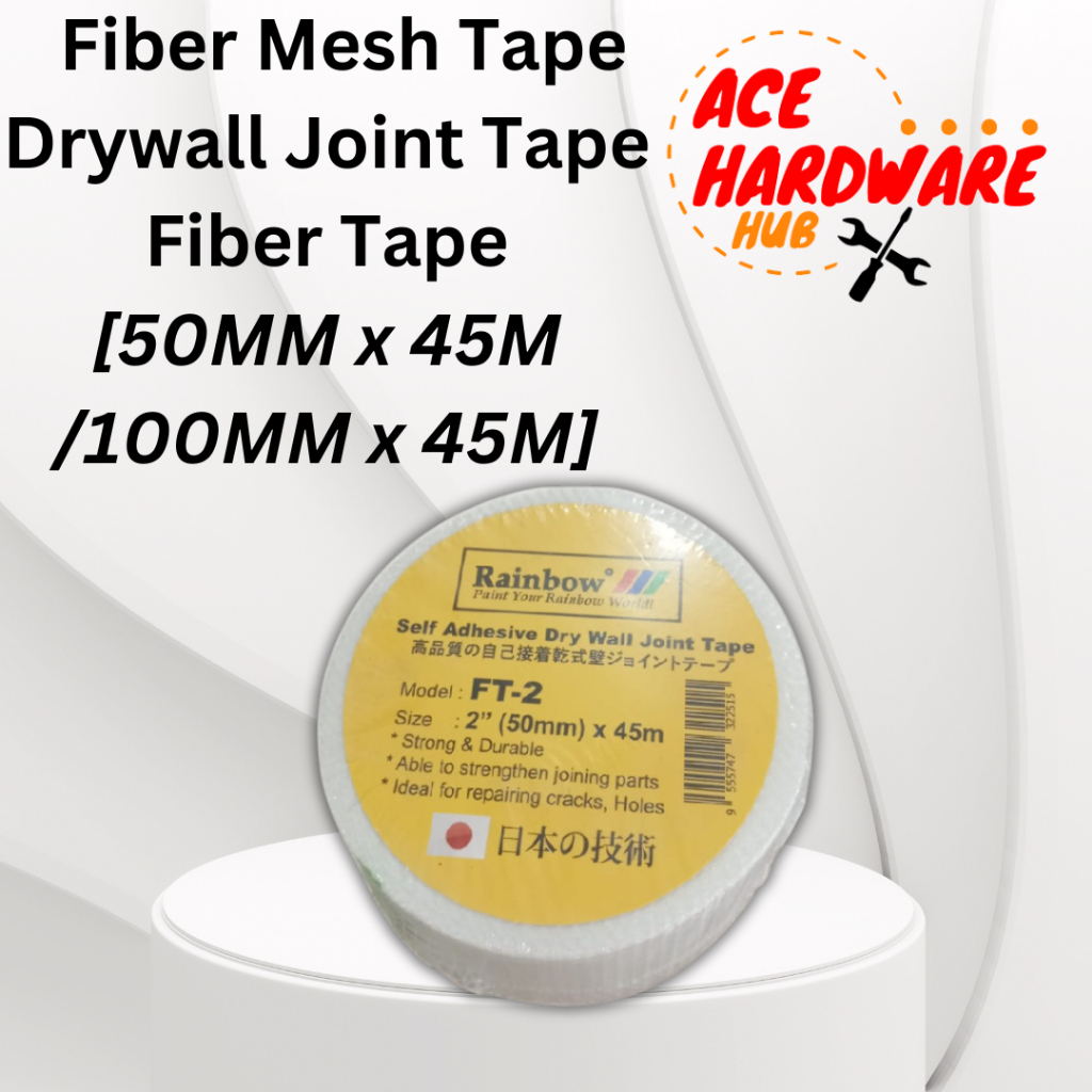 [50MM x 45M /100MM x 45M] Fiber Mesh Tape Drywall Joint Tape Fiber Tape ...