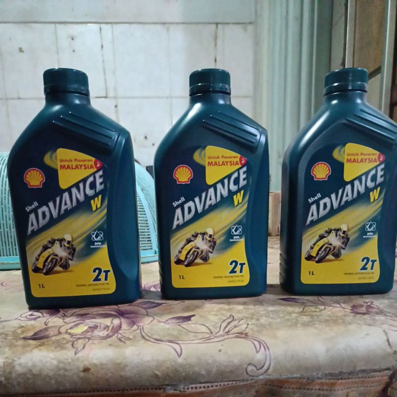 SHELL 2T 100% ORI ADVANCE W KINI WANGI 1LITER 1 BOTOL | Shopee Malaysia