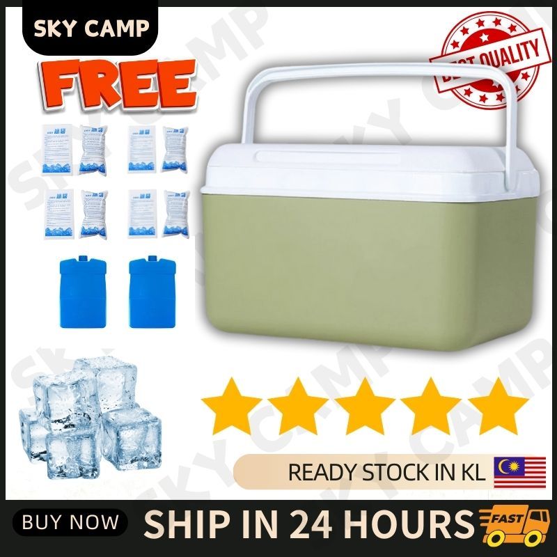 6L/16L/30L Cooler Box Outdoor Picnic Ice Box Cooler Camping Portable ...