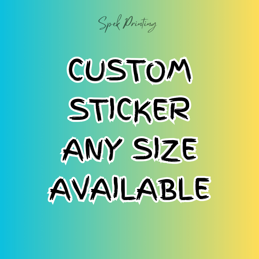 Custom sticker label printing * Any size available* | Shopee Malaysia