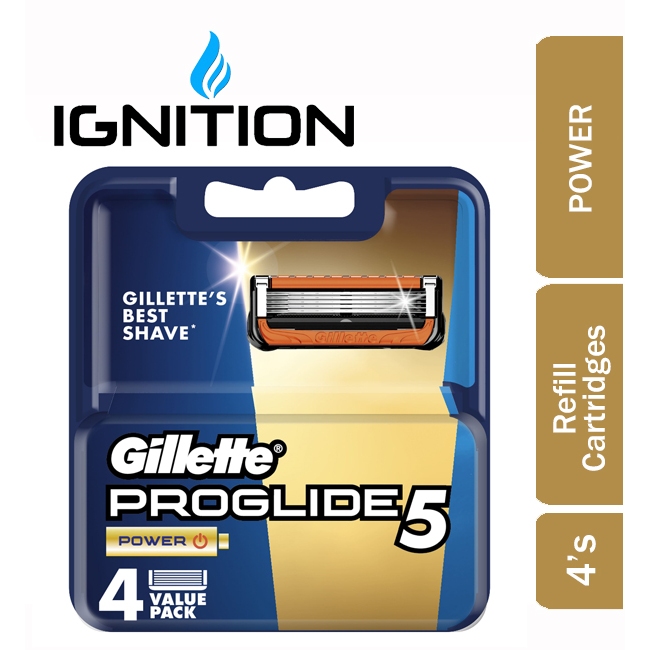 Gillette Men ProGlide 5 Power System Razor Blades (4 Pcs) | Shopee Malaysia