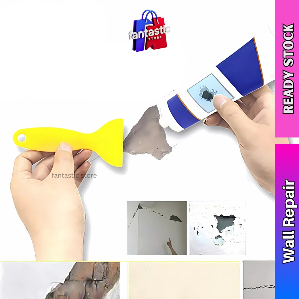 Putty Filler Simen Putih Gam Wall Crack Repair Sealer Penampal Tampal ...