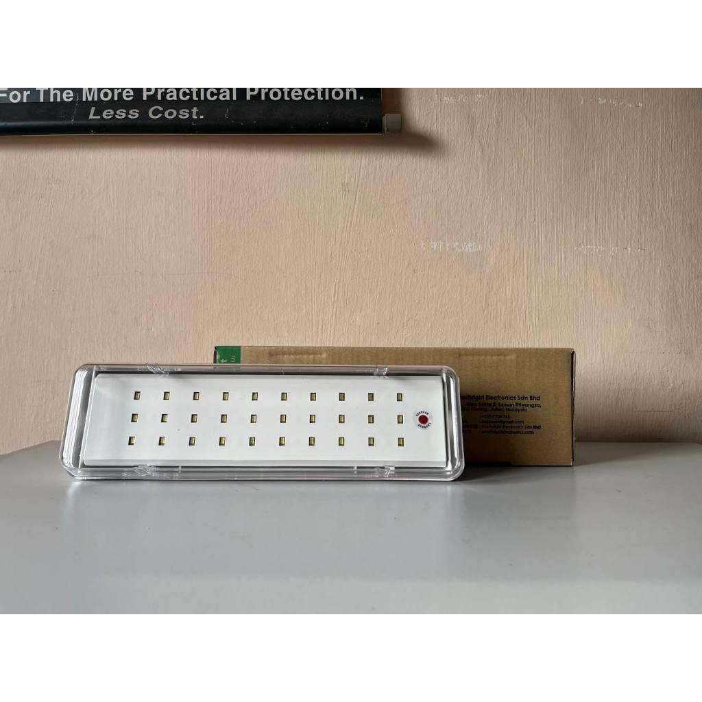 EVERBRIGT Surface Mounted 30 LED chips Emergency Light come with 3.6V ...
