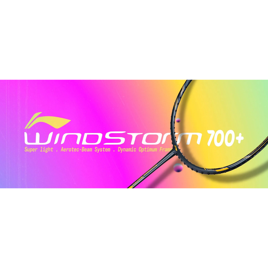 Li Ning WindStorm 700 Plus Badminton Racket (Charcoal/Emerald Green ...