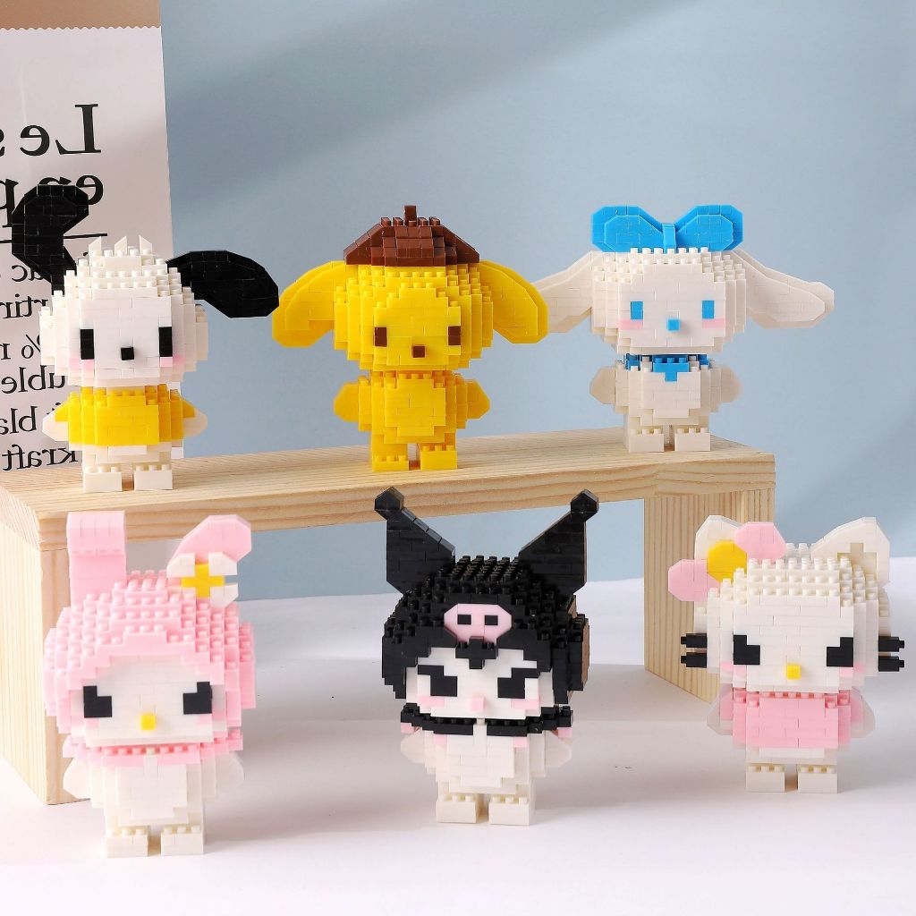 Sanrio Building Block Toy Microparticle Construction Assembling ...