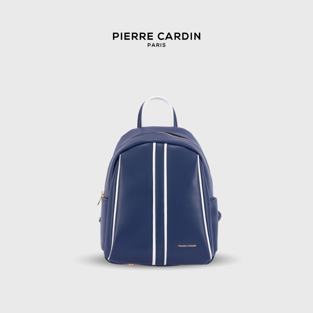 Pierre Cardin Women's Elegant White-Edged Backpack | Shopee Malaysia