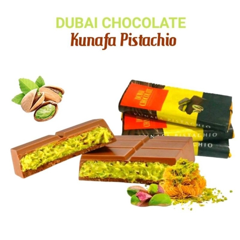 DUBAI CHOCOLATE COKLAT VIRAL KUNAFA PISTACHIO | Shopee Malaysia