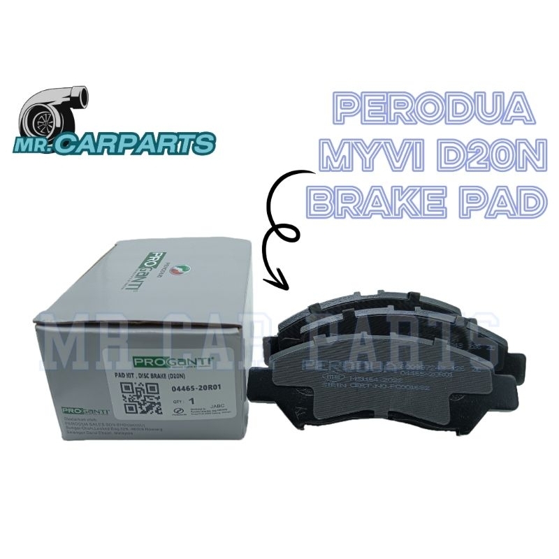 PERODUA MYVI D20N FRONT BRAKE PAD 04465 - 20R01 | Shopee Malaysia